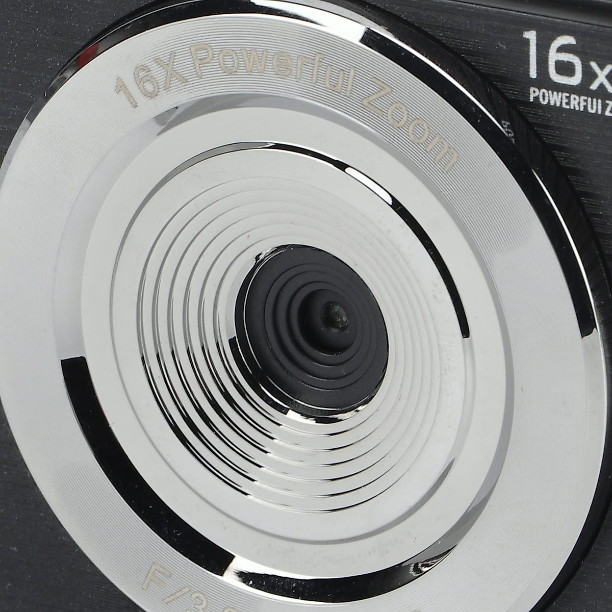 Digital Camera 4K Ultra HD Mini Camera,2.8 Inch 16X Digital Zoom Portable Compact Camera,Pocket Vlogging Camera for Teens Beginners (Black)