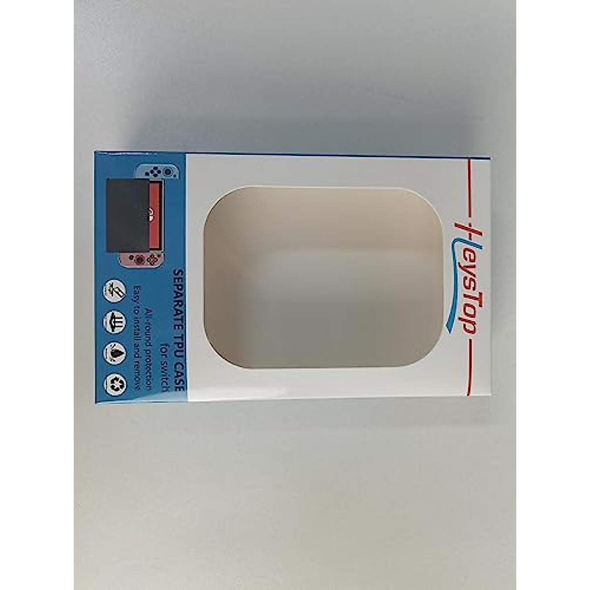 HEYSTOP Switch Case and Screen Protector - Dockable Soft TPU Protective Cover for Nintendo Console With 6 Thumb Grips and Accessories