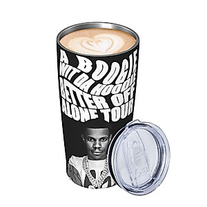 Zyxmconas A Boogie Music Wit da Hoodie Stainless Steel Insulated Tumbler Double Wall Travel Cup With Straw And Lid For Home Office Car 20 oz