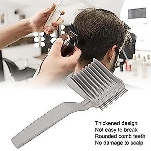 2PCS Fade Combs Barber Combs Professional Hair Cutting Comb Heat Resistant Comb Curved Positioning Flat Top Comb Barber Supplies, Design Barber Fade Combs, for Travel, Home, Hair Salon