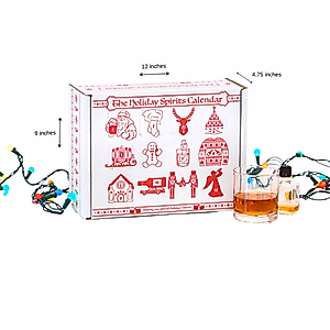 Advent Calendar for Alcohol & Adults | Gift Booze & Wine for Christmas 2023 | Great White Elephant & Holiday Party Hostess Present Idea | Alcohol Not Included