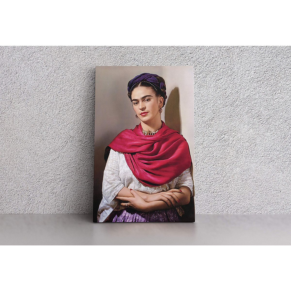 MW MERWEZI Frida Kahlo Poster Painting Canvas Wall Art Home Decor Framed Art (20"x30" Stretched on Wood)