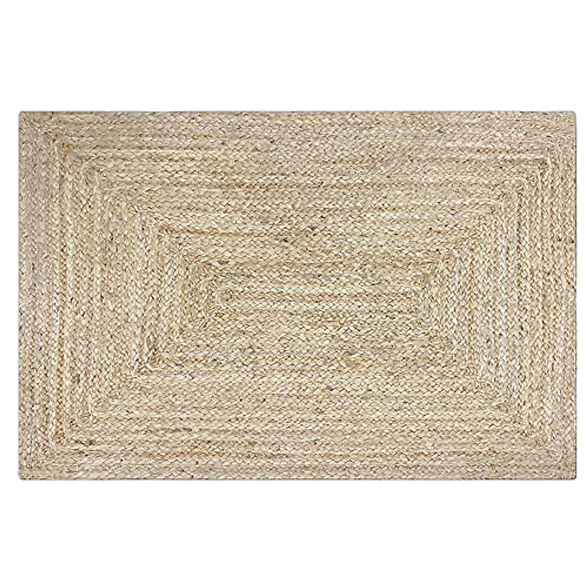Jute Cotton Rag Rug 2X3' | Hand Woven Rug | Living Room Rugs | Kitchen Rugs | Jute Burlap Rag Rug 24x36 inch | Rustic Rug | Natural Rug | Runner Rugs | Entry Way Rugs(Rect W-2 x L-3 Feet)
