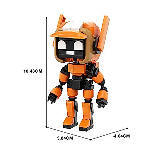 BUILDIFY Love K-VRC Death Robot Building Toys Set for Kids, Boys, Girls and TV Fans; Comedy Anime Collection Smart Future Robot Action Figure Model Toys Cat Head Robot Building Blocks.142 Pieces