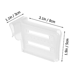 Angoily Fridge Divider 12pcs Refrigerator Door Shelf Bin Clip Retractable Fridge Separators Food Organizer Fridge Accessories for Fridge Storage Bin Box Fridge Drawer Divider