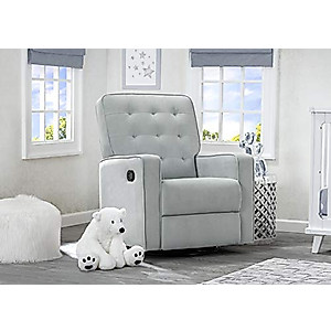 Delta Children Gavin Recliner Glider Swivel Chair Featuring LiveSmart Fabric by Culp - Stain-Resistant, Repels Moisture, Kid & Pet-Friendly Fabric, Mist
