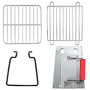 YSSOA Charcoal Chimney Starter Foldable, Collapsible, Silver