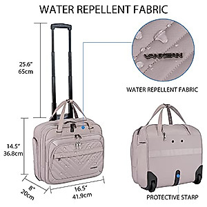 VANKEAN Laptop Backpack and Rolling Laptop Bag for Women