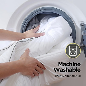 Farm to Home Organic Cotton Quilted Mattress Cover King Size - Naturally Breathable Down Alternative Filled with 18" Elastic Deep Pocket Mattress Pad