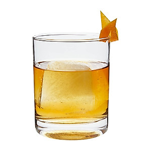 Juvale 12oz Whiskey Glasses, Set of 8 Double Old Fashioned Glass for Scotch, Bourbon, Cocktails