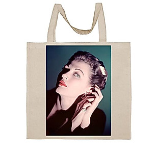 Yvonne De Carlo - A Nice Graphic Cotton Canvas Tote Bag FCA #FCAG827289
