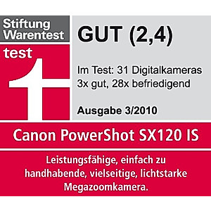 Canon Powershot SX120 IS 10MP Digital Camera (Black)