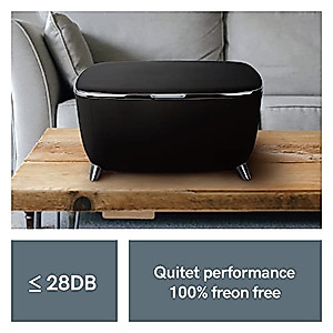 Living Enrichment Mini Fridge 6 Liters, Skincare Fridge, Low Noise and Lightweight Cosmetic Fridge, Small Refrigerator for Beauty Products Cosmetics Beverage Bedroom Home Office Black