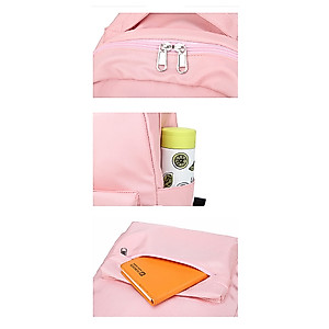 COSABZ Anime Anya Forger Backpack Cosplay Kawaii Backpack Schoolbag Mochila Bag With Pendant For Girls Pink (4)