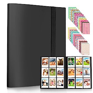 432 Pockets Photo Albums for Polaroid Mini Camera, Fujifilm Instax Mini Camera, for Fujifilm Instax Mini 11 12 9 8 7+ Instant Camera (Black)