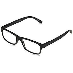 MAGNIFEYE Reading Glasses for Men or Women, 1.25 Diopters, Black
