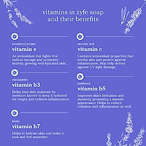 ZYFE Liquid Hand Soap Refills - Non-Toxic, Plant-Derived Vitamin Hand Soap with Essential Oils - Kitchen Hand Soap Refill & Bathroom Essentials Handsoap Hand Wash - Hush Lavender Scent, 64oz