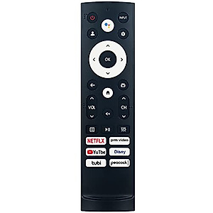 ERF3M90H Replace Voice Remote Applicable for Hisense Android TV 55U75H 75U75H 55U8H 65U7H 65U8H 55U7H 65U75H 75U7H 85U7H 75U8H 43A6H 50A6H 55A6H 65A6H 75A6H 43A68H 43A65K 50A65K 55A65K 65A65K 75A65K