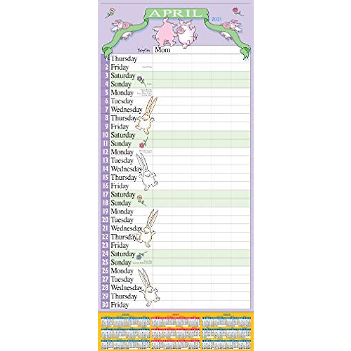 Mom's Family Wall Calendar 2021