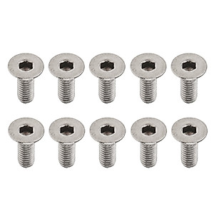 103 Titanium Alloy Screw Hex Cap Head Socket Key Bolts 6/8/10/12/15mm, M3 x 10mm