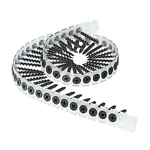 Senco 06A125P DuraSpin Number 6 by 1-1/4-Inch Drywall to Wood Collated Screw (1,000 per Box)