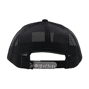 HOOEY Doc Adjustable Mesh Back Trucker Hat with Logo Patch (Grey/Black)