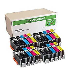 Inkjetcorner Compatible Ink Cartridges Replacement for PGI-250XL CLI-251XL PGI-250 XL CLI-251 XL for use with MX922 MG5520 MG6420 MG5420 MX722 MG5522 (20 Pack)