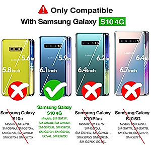 Rayboen Case for Samsung Galaxy S10, Crystal Clear Case Designed Shockproof Cover Thin Phone Protective Case for S10 4G