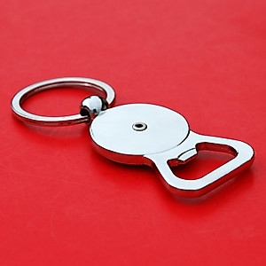 US 1937 Indian Head Buffalo Nickel 5 Cent Coin Silver Tone Key Chain Ring Bottle Opener NEW