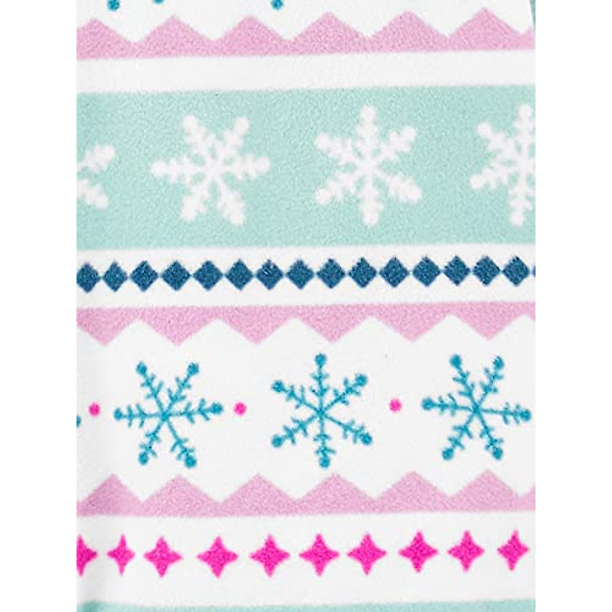 Simple Joys by Carter's Kids' Holiday Loose-fit Flame Resistant Fleece Footed Pajamas, Fair Isle/Penguin, 18 Months