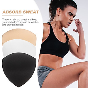 VALICLUD Womens Sports Bras Bra Pads Chicken Fillet Bra Inserts Pads Push up Breast Pad Bikini Swimsuit Breast Pads