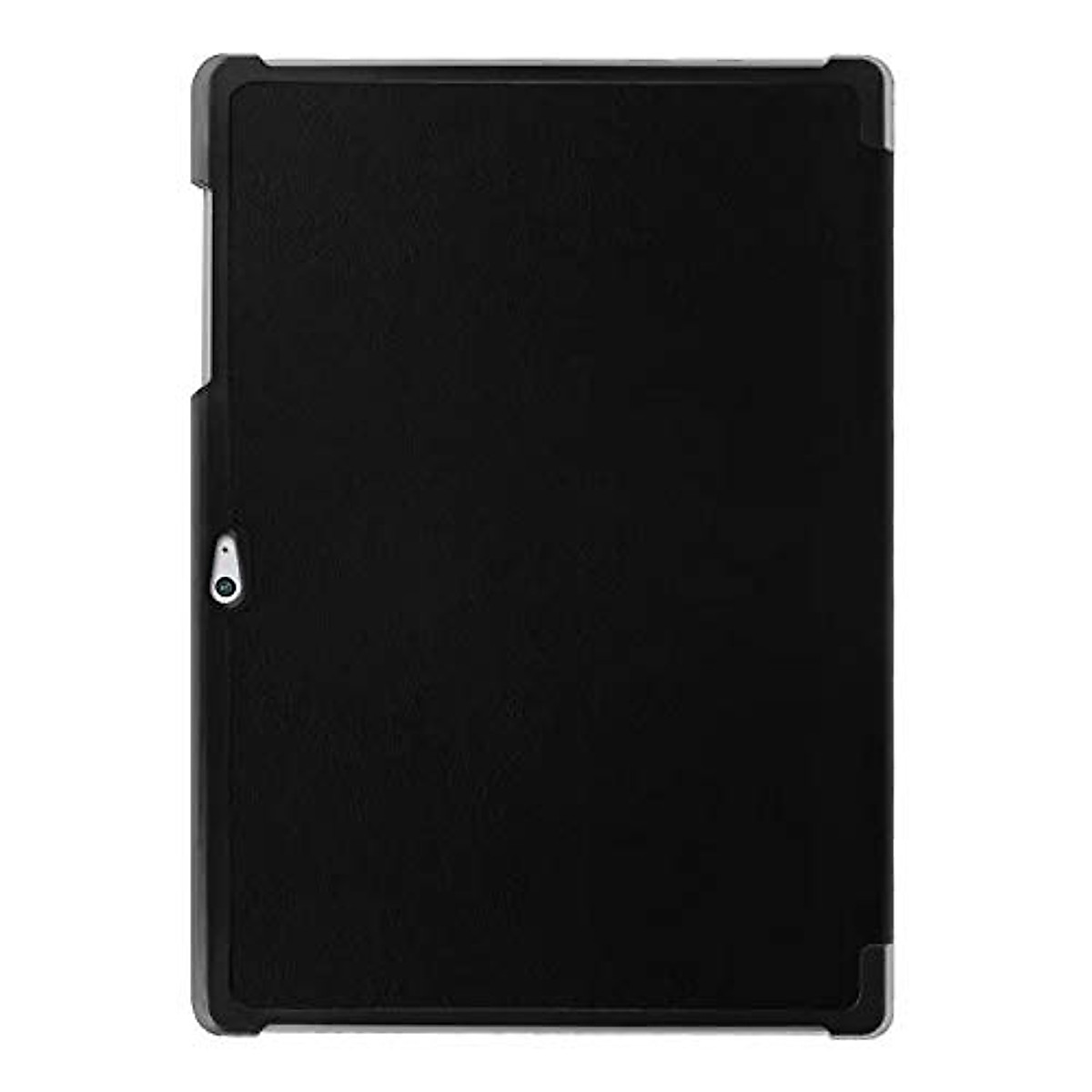 ZZOUGYY for Microsoft Surface 3 1645 1657 Tablet Smart Cover, Ultra Slim Folio Stand Lightweight with Sleep/Wake Up Function Leather Case for Surface 3 10.8" (KST-Black)