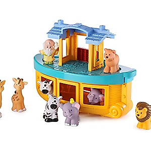 Fisher-Price Little People Noah's Ark playset with 9 figures for toddler and preschool pretend play ages 1 to 5 years