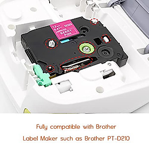 4 Clear + 6 Multicolor Label Maker Tape Replacement for Brother 12mm 0.47 Laminated TZ Tape