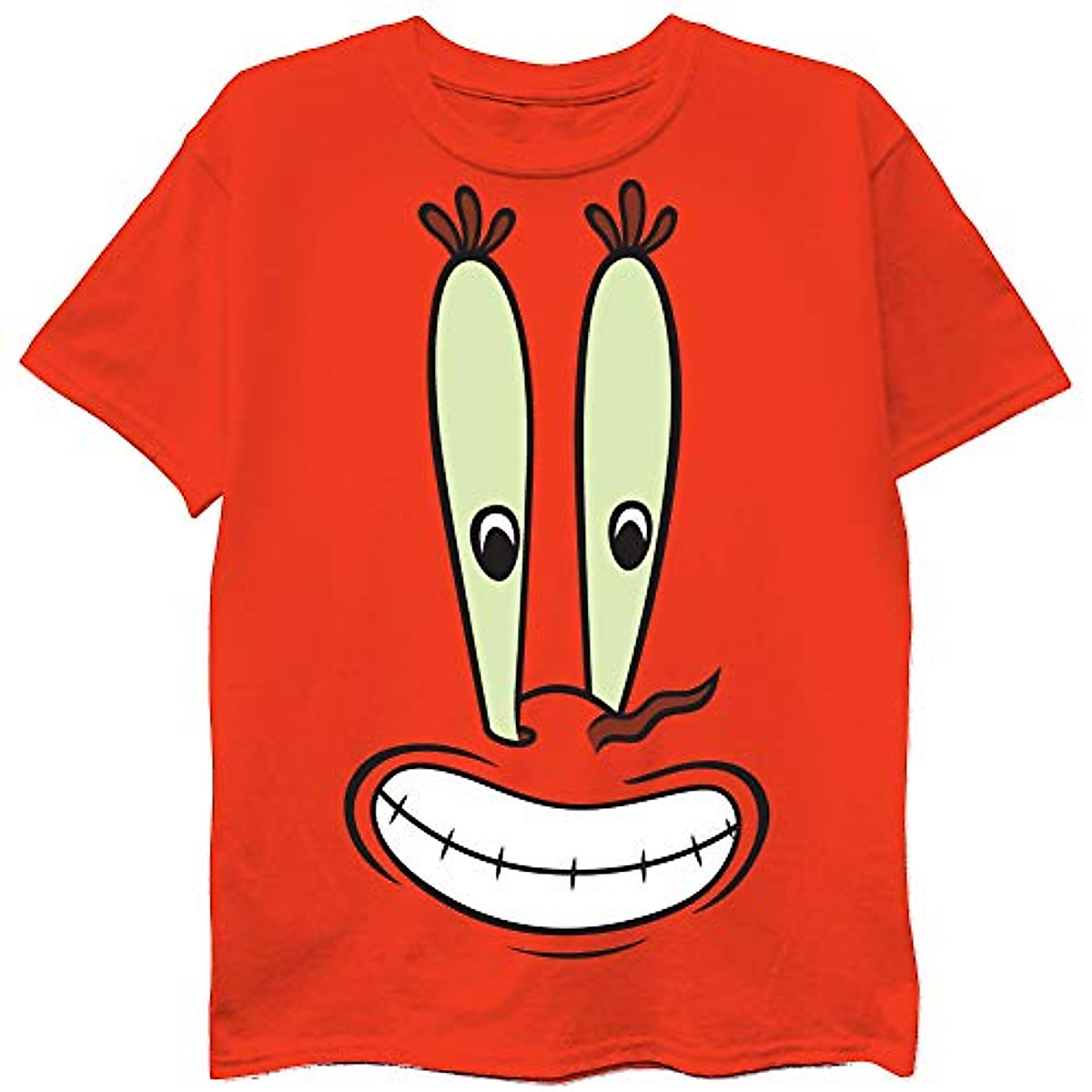 FREEZE Spongebob Character Big Face T-Shirt Bundle (7, SpogeBob,Patrick,Squidward & Mr. Krabs)