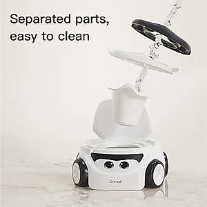 Toddler Potty, Baby Potty Training Toilet, CPSC Certified, 3 in 1 Installation-Free Racer Baby Toilet with Backrest, Thickened PU Cushion and Splash Guard (Black)