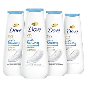 Dove Body Wash Gentle Exfoliating With Sea Minerals 4 Count Instantly Reveals Visibly Smoother Skin Cleanser That Effectively Washes Away Bacteria While Nourishing Your Skin 20 oz