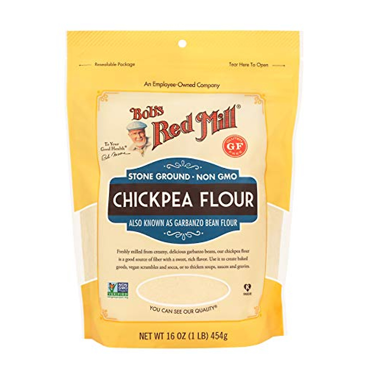 Bob's Red Mill Chickpea Flour, 16-ounce (Pack of 4)