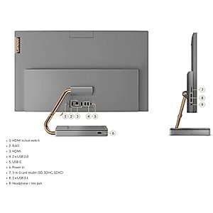 Lenovo 27" QHD Touchscreen All-in-One Ideacentre 5 Computer with Intel 8 Core i7-10700T Processor up to 4.5 GHz, 16GB DDR4 RAM, 512GB PCIe SSD, and Windows 10 Home