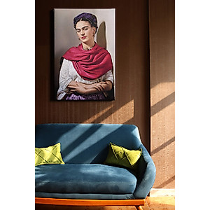 MW MERWEZI Frida Kahlo Poster Painting Canvas Wall Art Home Decor Framed Art (20"x30" Stretched on Wood)