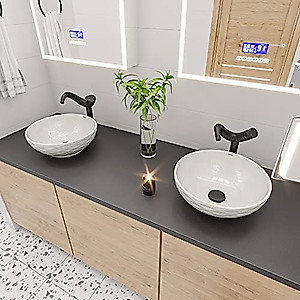 ALFI brand AB9055-BM Bathroom Sink Drain, 7.63"L x 2.75"W x 2.75"H, Black Matte