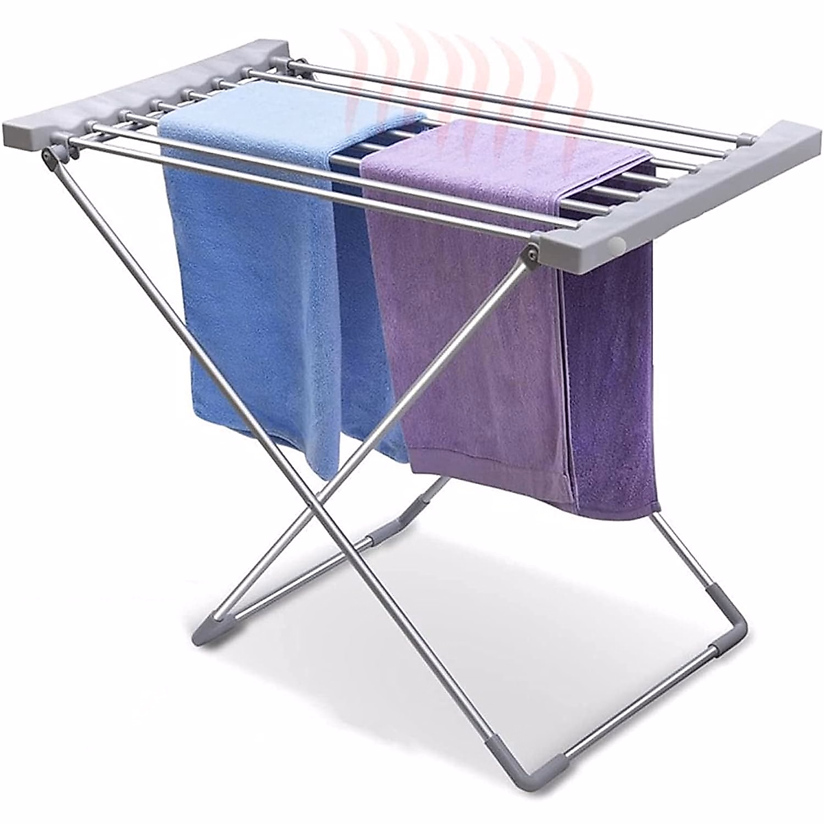 VEraiz 120W Electric Wet Laundry Drying Rack, Folding Electric Dryer, Indoor Stand Heated Clothes Rail for Socks Pants Shirts Underwear