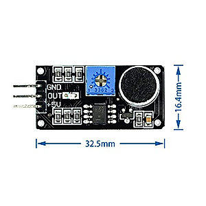 ANMBEST 5PCS Microphone Sensor Module LM393 High Sensitivity Sound Detection Board for Arduino RPi AVR PIC (Upgraded Version)