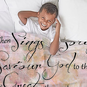 CafePress How Great Thou Art Throw Blanket Super Soft Fleece Plush Throw Blanket, 60"x50"