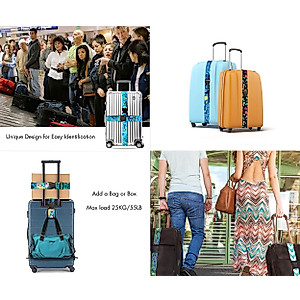 Picasso Girl before a Mirror Travel Luggage Strap Suitcase Security Belt. Heavy Duty & Adjustable. Travel Essentials Accessories. TSA Compliant. 2 Luggage Straps & 2 Add A Bag Straps. 4-Piece Set.