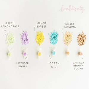 Bonblissity Sweet+Single Candy Sugar Scrub, Assorted, 30 Pcs - Exfoliating, Skin, Hands, Feet, Natural Butters & Oils, Sugary, Salty, Individually Wrapped, Exfoliate & Moisturize, On The Go, Travel