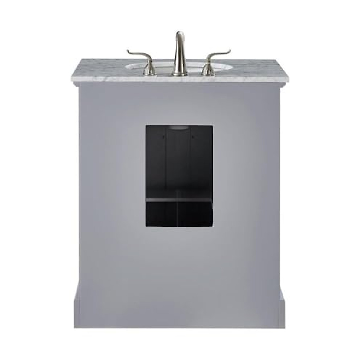 Elegant Kitchen and Bath 30 inch Single Bathroom Vanity Cabinet Set - Light Grey