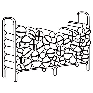 Veranda Log Rack Cover Size: Fits 8