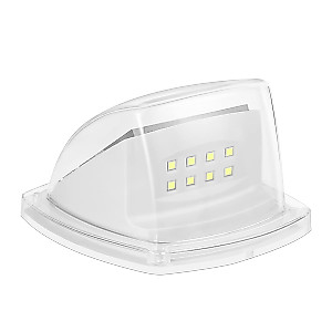 WONFAST Solar Outdoor Lights, Waterproof 8LED Solar Wall Light Lawn Fence Walkway Decorative Night Lamps for Home Pathway Street Courtyard Steps Garden Decoration (6Pack, Warm White)