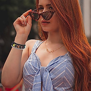 SYJUAN Coolest Mindfulness Yoga Gifts 7 Chakra Bracelet Multi Layer Worry Stone for Anxiety Aromatherapy Diffuser Reiki Meditation Gifts for Women